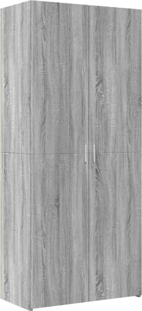 Skříň highboard šedá sonoma 80 x 42,5 x 185 cm kompozitní dřevo 3281439