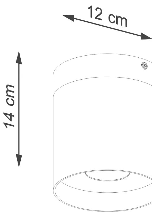 Stropní svítidlo Rif, 1x bílé kovové stínítko, dřevo