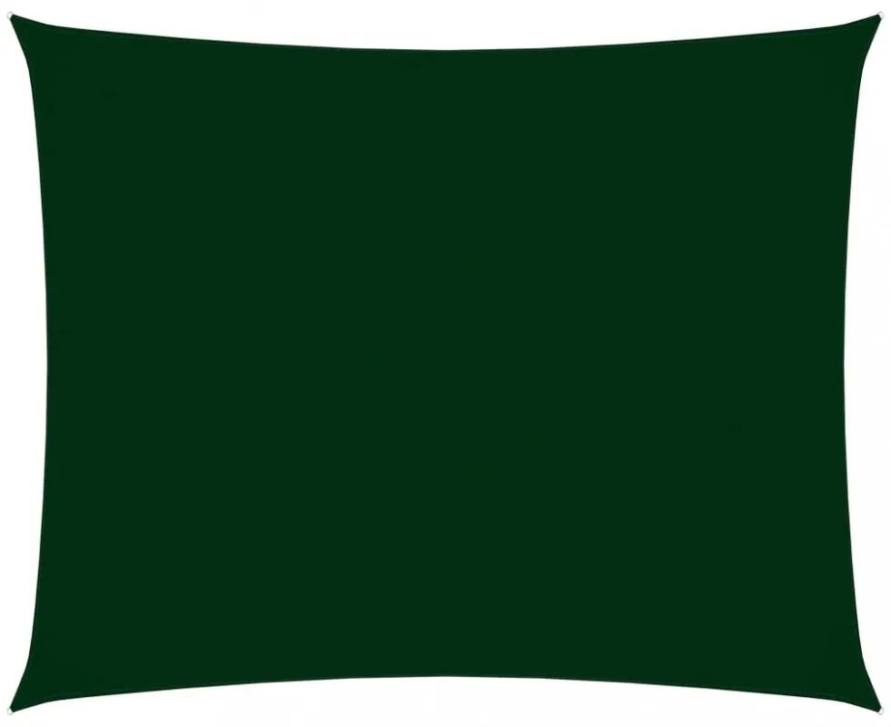 Stínící plachta obdélníková 4 x 5 m oxfordská látka Dekorhome Tmavě zelená