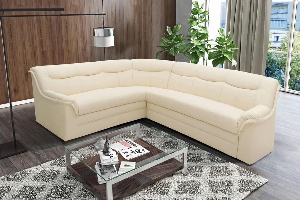 XXXLutz ROHOVÁ SEDAČKA, textil, béžová MID.YOU - Sedací soupravy - 001776007404