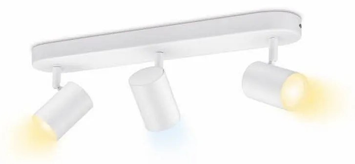 Wiz tunable white 8719514551794 led stropní bodové svítidlo imageo 3x5w | gu10 | 1035lm | 2700-6500k - stmívatelné, bílá