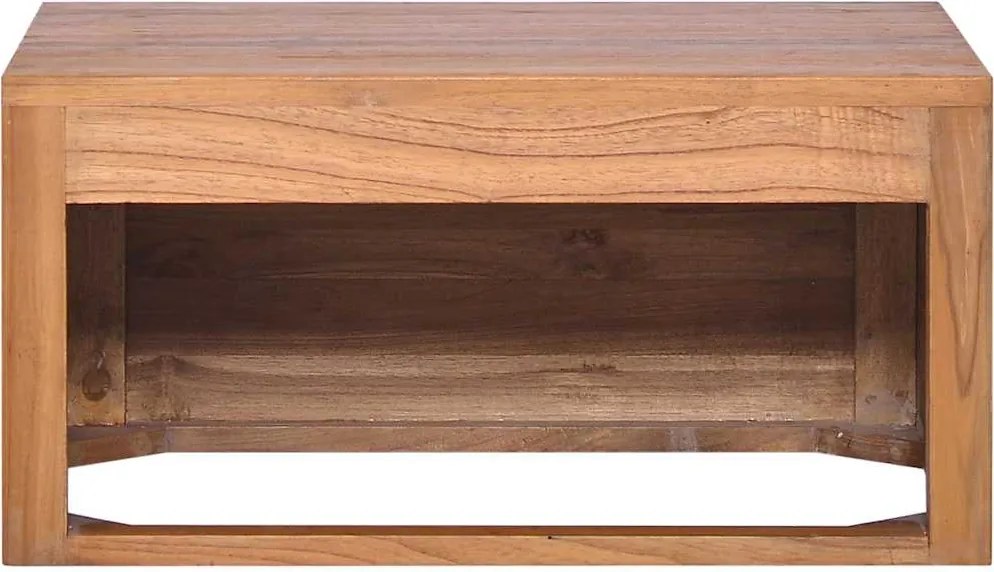 Nástěnná koupelnová skříňka 60x45x30 cm masivní teakové dřevo 320437