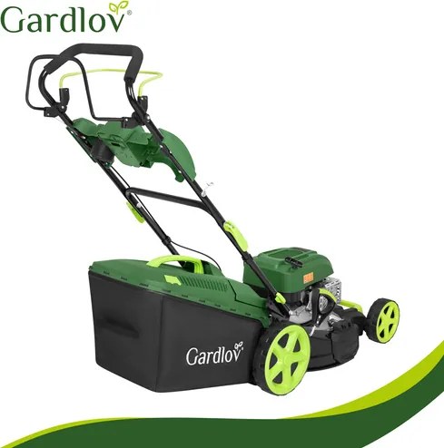 Benzínová sekačka na trávu GARDLOV DriveXPro 196 cm³ - dosah 51 cm, koš 60 l