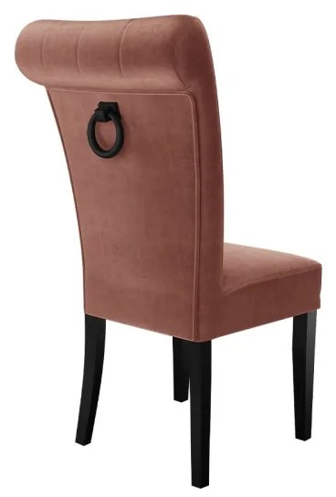 Čalouněná jídelní židle ST65 + klepadlo, Klepadlo: černá, Barva křesla: bíla polomatná, Potah: Magic Velvet 2217