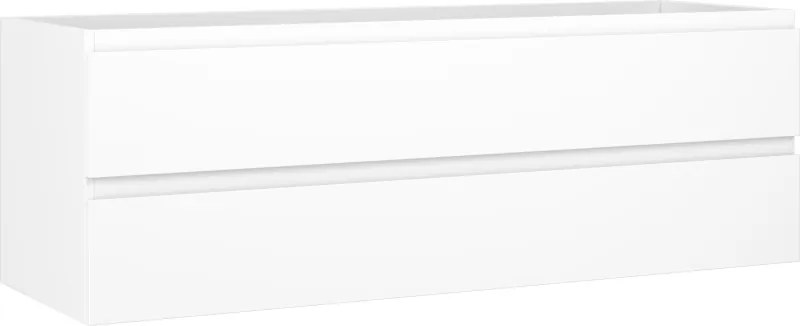 Mexen Orio, koupelnová skříňka pod umyvadlo 140 cm, 2 zásuvky, bílá matná, 91A10-14047-2-BFF01