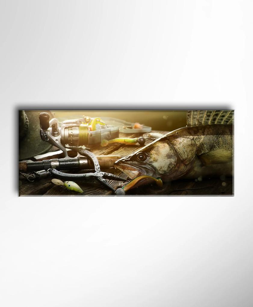 Malvis ® Obraz Zdolaný candát ROZMĚR (šířka x výška): pětidílný obdélník 150x60 cm