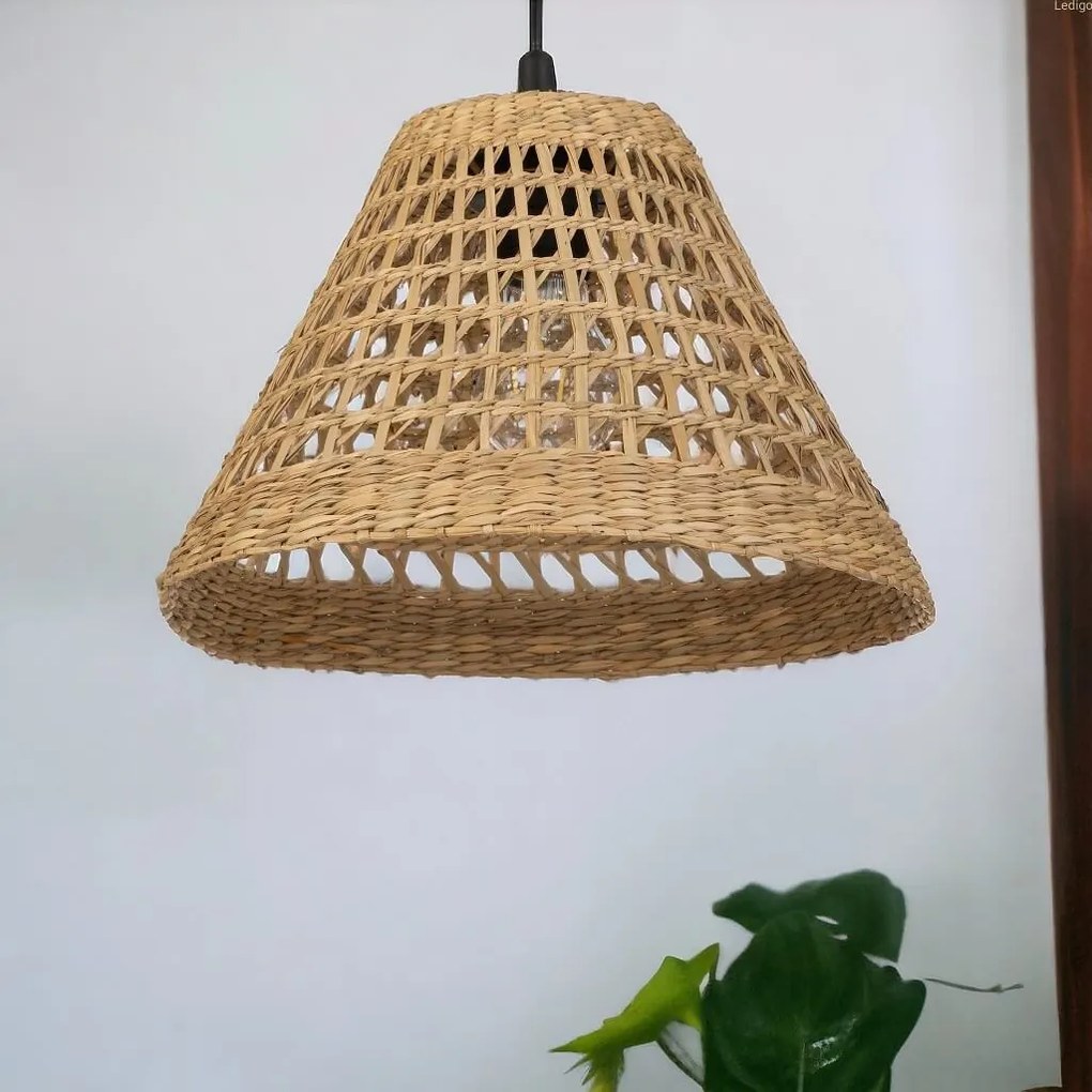 Závěsné světlo z mořské trávy BOHO LG-PHU05/ Ø32 cm