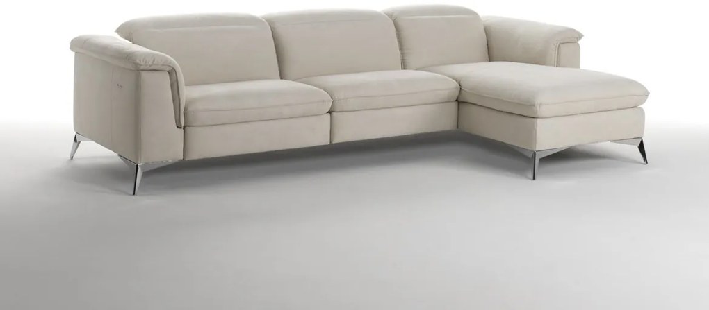 Pregio Italia sofa&relax Rohová sedací souprava SOLUTION Provedení: 2 místná + lehátko, Vzorník látek: tekno fibra 05 cork