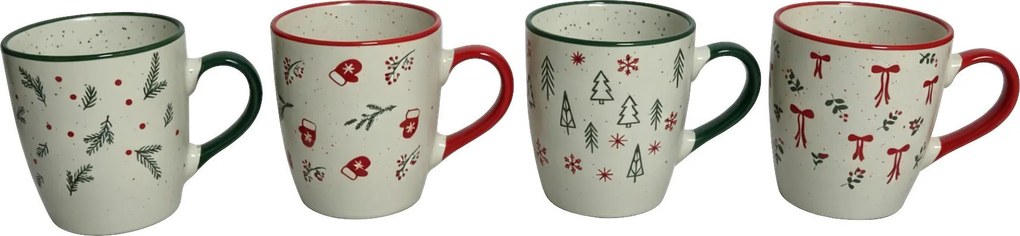 XXXLutz SADA HRNKŮ NA KÁVU  4dílné X-Mas - Sváteční nádobí - 0071420107