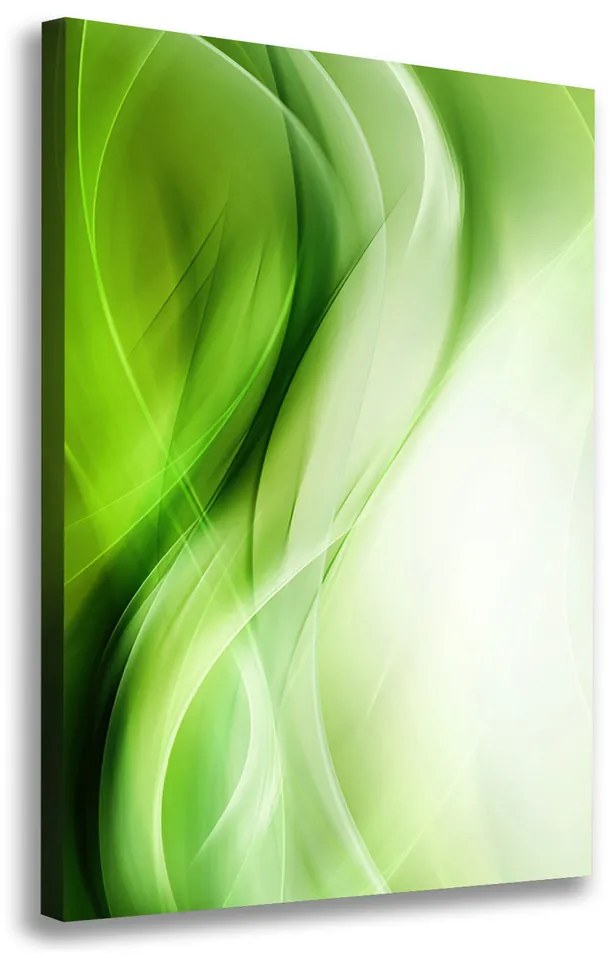 Wallmuralia Foto obraz na plátně Zelené vlny pozadí 70x100 cm