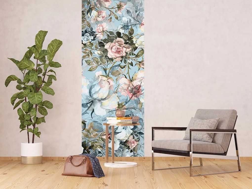 Vliesová fototapeta na zed' Květinový Vzor | 90 x 270 cm | DFTNVL3713
