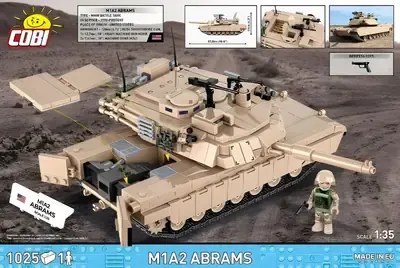 COBI 2632 Armed Forces Abrams M1A2 / Stavebnice / 1025 dílů / 1 figurk
