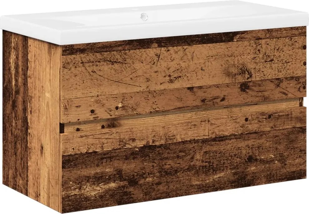 Skříňka se zápustným umyvadlem old wood 3328923