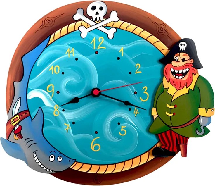 Dětské hodiny Pirátské &#8211; malé