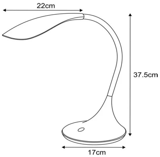 Lucide 18652/06/30 - LED stolní lampa EMIL 1xLED/4,5W/230V