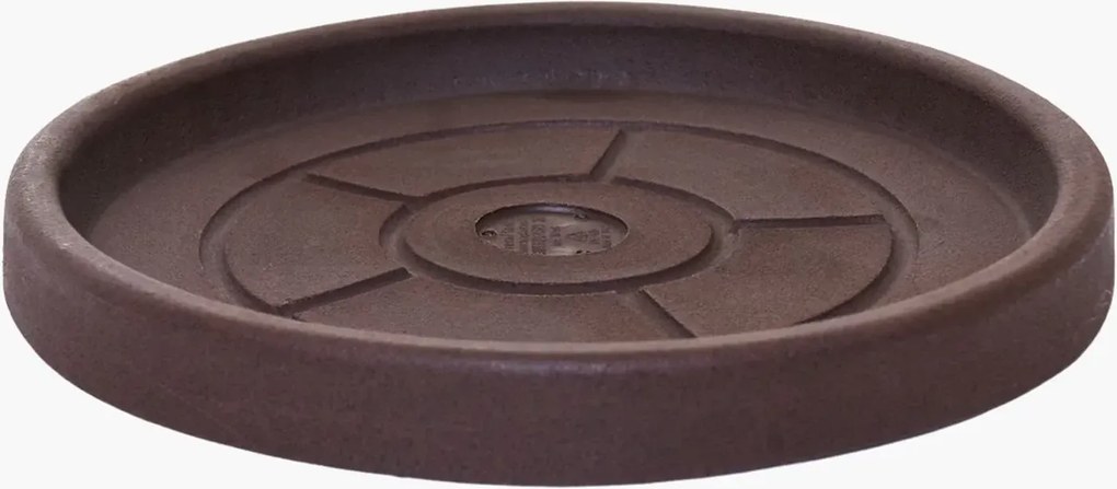 Miska pod květináč PLATO, plast, Ø 60 cm, hnědá