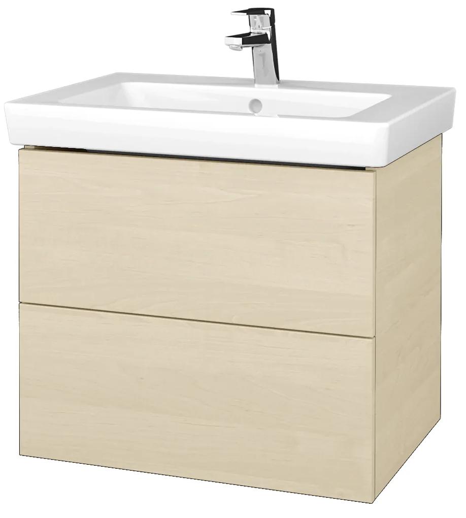 Dřevojas Koupelnová skříňka VARIANTE SZZ2 65 Varianta: M01 Bílá mat / M01 Bílá mat