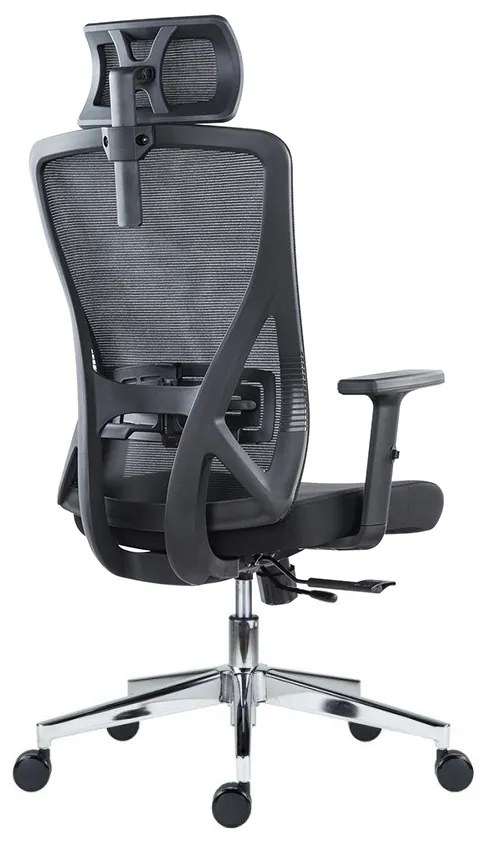 Kancelářská ergonomická židle Neoseat FLEX PRO — síť / látka, černá, nosnost 150 kg