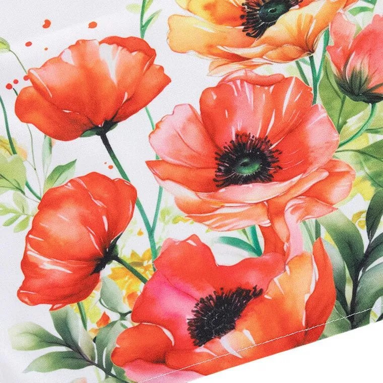 Běhoun s potiskem ČERVENÉ VLČÍ MÁKY 40 x 110 cm