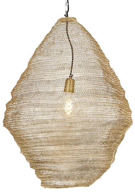 Orientální závěsné svítidlo zlaté 60 cm - Nidum