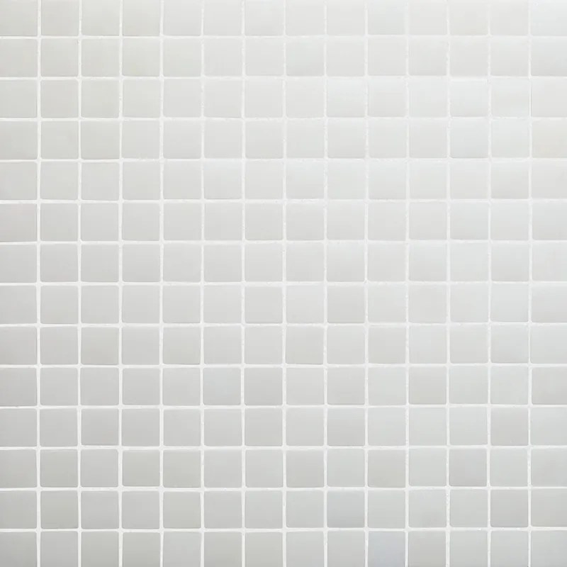 Hisbalit Skleněná mozaika bílá Mozaika GLACÉE COCO 2,5x2,5 (33,3x33,3) cm - 25COCO