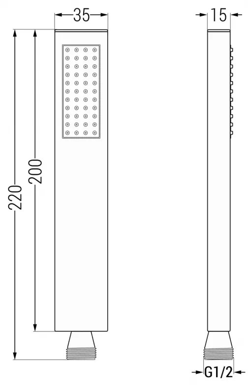 Mexen Cube DR02 podomítkový sprchový set z dešťová specha 30 cm, Chromovaná - 77502DR0230-00