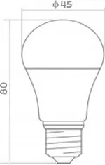 LED žárovka E27 5W 450lm G45 neutrální bílá 4000K