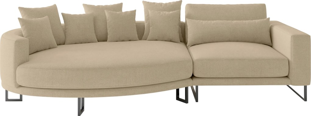 XXXLutz POHOVKA BIG SOFA, textil, béžová Livetastic - Pohovky - 001968009101