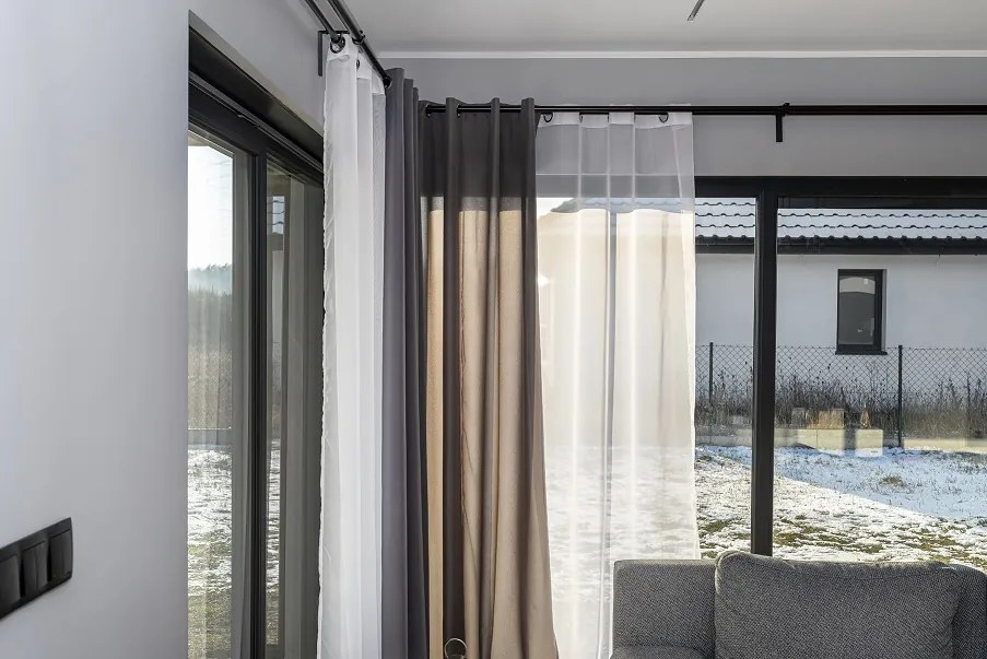 Dekodum Garnýž jednořadá LOFT 25 mm černá matná 240 cm