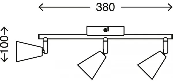 Briloner 2849-037 - LED Bodové svítidlo GOLD BASIC 3xGU10/5W/230V