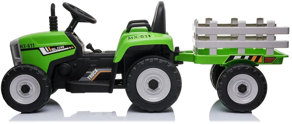 Dětské elektrické autíčko BestBerg BBCC-30G – traktor / nosnost 30 kg / zelená