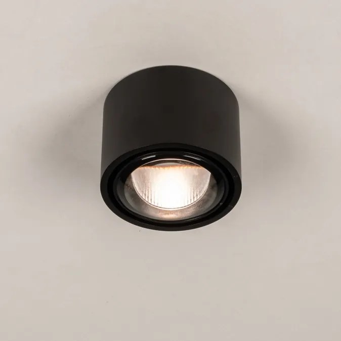 Stropní koupelnové LED svítidlo Focus Black IP54