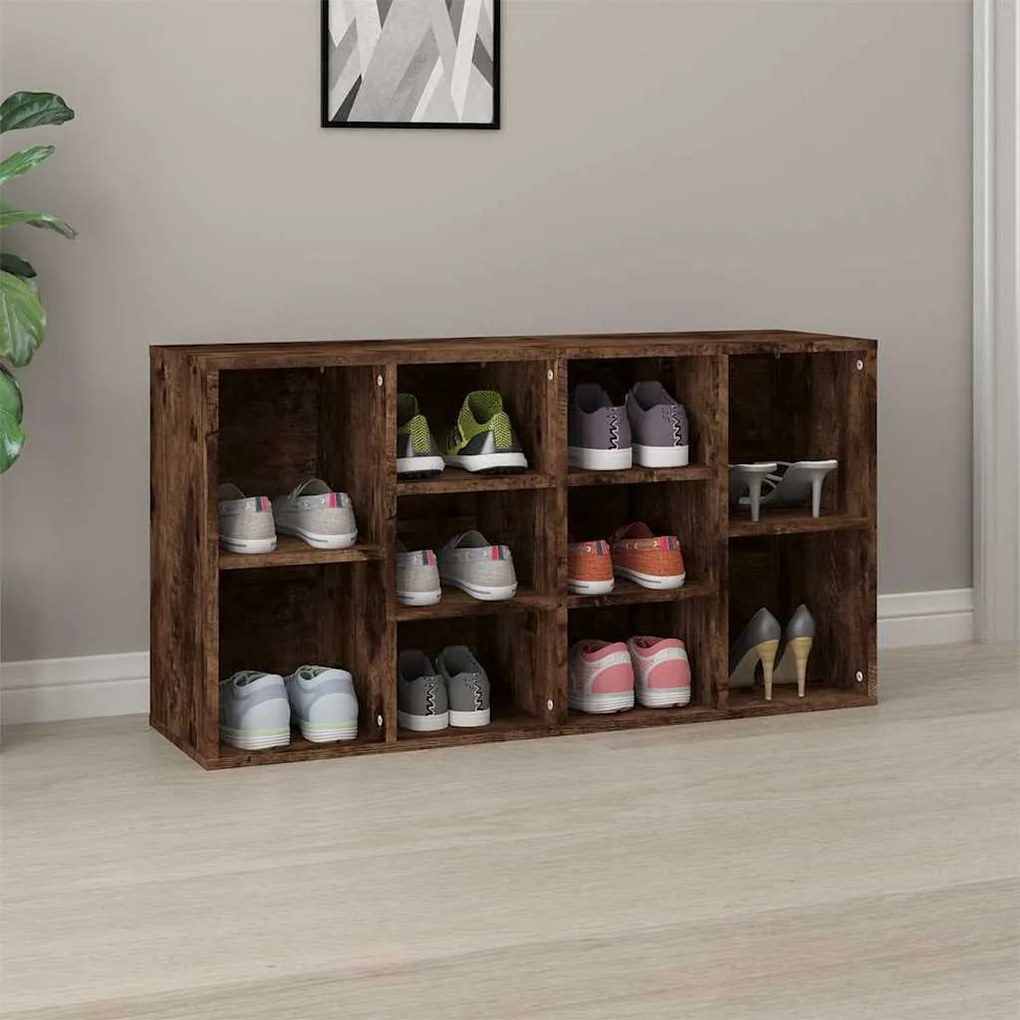 vidaXL Lavice s botníkem 103x30x55 cm kompozitní dřevo [875160] Barva: dub artisan
