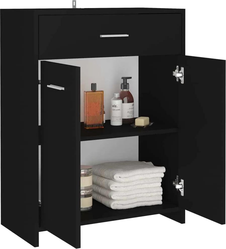 vidaXL Koupelnová skříňka 60 x 33 x 80 cm kompozitní dřevo [805029] Barva: Betonová šedá