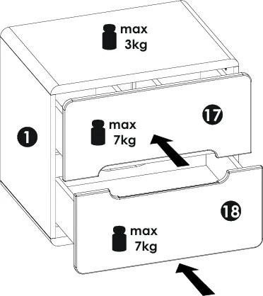 Koupelnová závěsná skříňka univerzální Aruba 828 2S dub craft zlatý