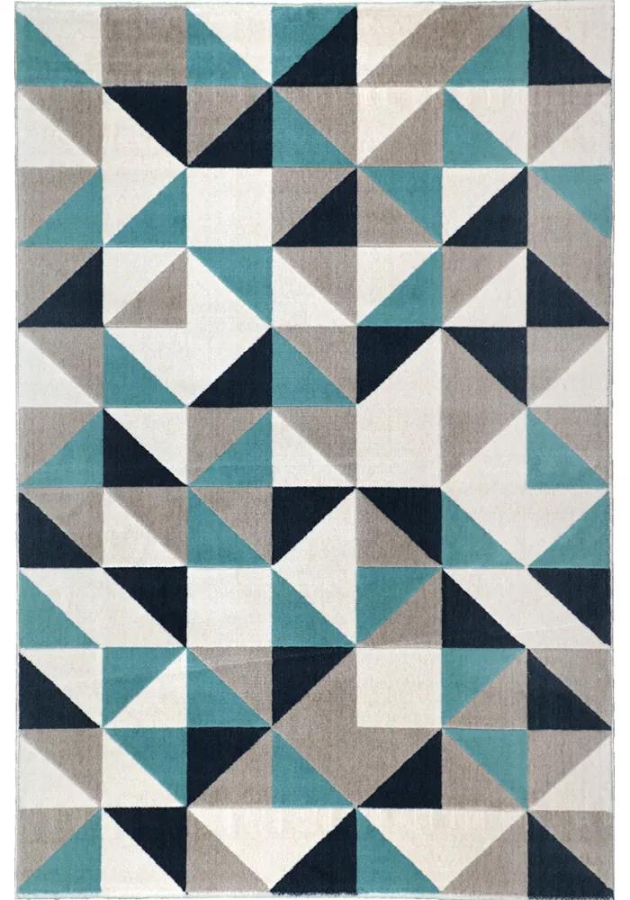 JUTEX Kusový koberec Novara 18214 351 modrý BARVA: Modrá, ROZMĚR: 120x170 cm