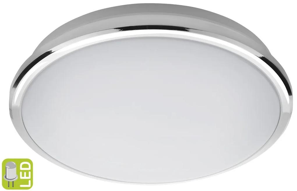 SAPHO - SILVER stropní LED svítidlo pr.28cm, 10W, 230V, studená bílá, chrom AU463