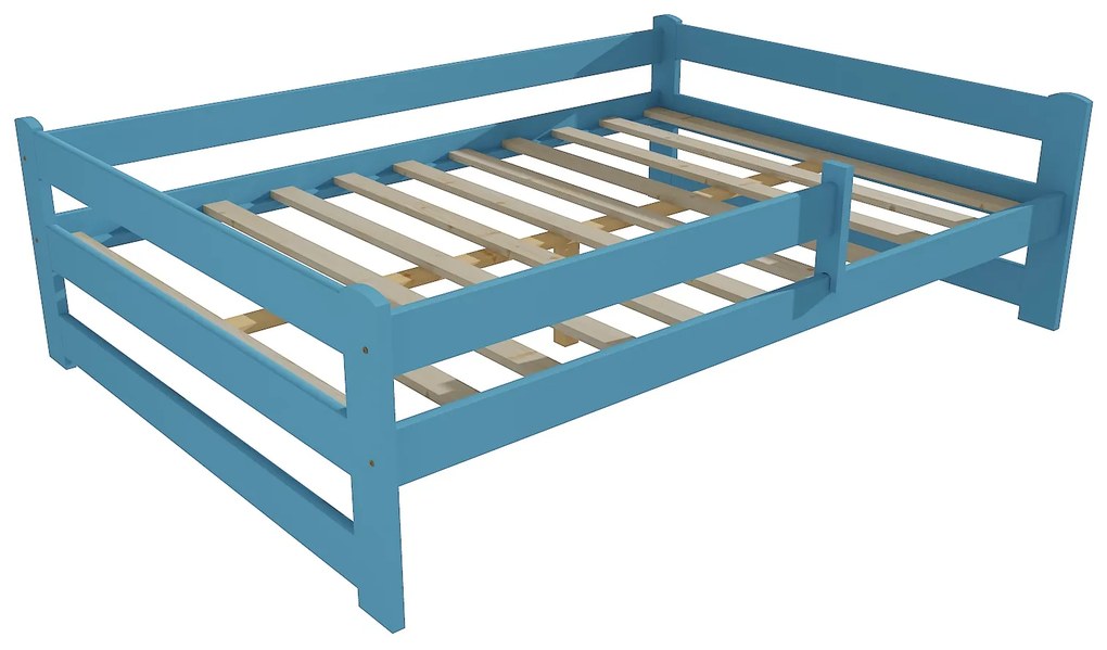 Vomaks Dětská postel DP 019 XL se zábranou Rozměr: 120 x 200 cm, Barva: barva modrá
