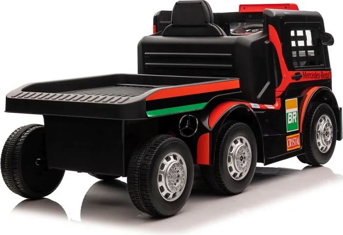 LEAN CARS Elektrické autíčko Mercedes s návěsem XMX622B, LCD, červené