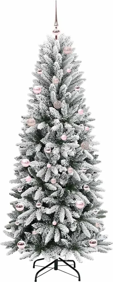 Umělý vánoční stromeček Bílá 150 cm PVC, plast, ocel a PE 3396035