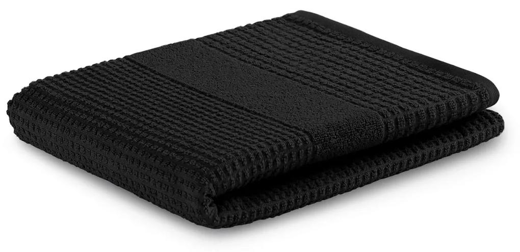 Bavlněný ručník Černý PHELA-70x140