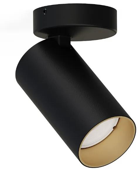 Nowodvorski Mono I, bodové otočné svítidlo GU10 Barva: Bílá/zlatý ring, Varianta: Kulatá monturka