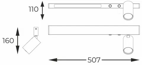 Zuma Line W230757202 - LED Bodové svítidlo MANNARI 1xGU10/5W/230V + LED/8W