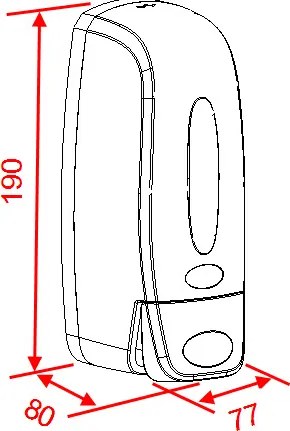 Novaservis - Zásobník na tekuté mýdlo 400 ml, bílý, 69085,1
