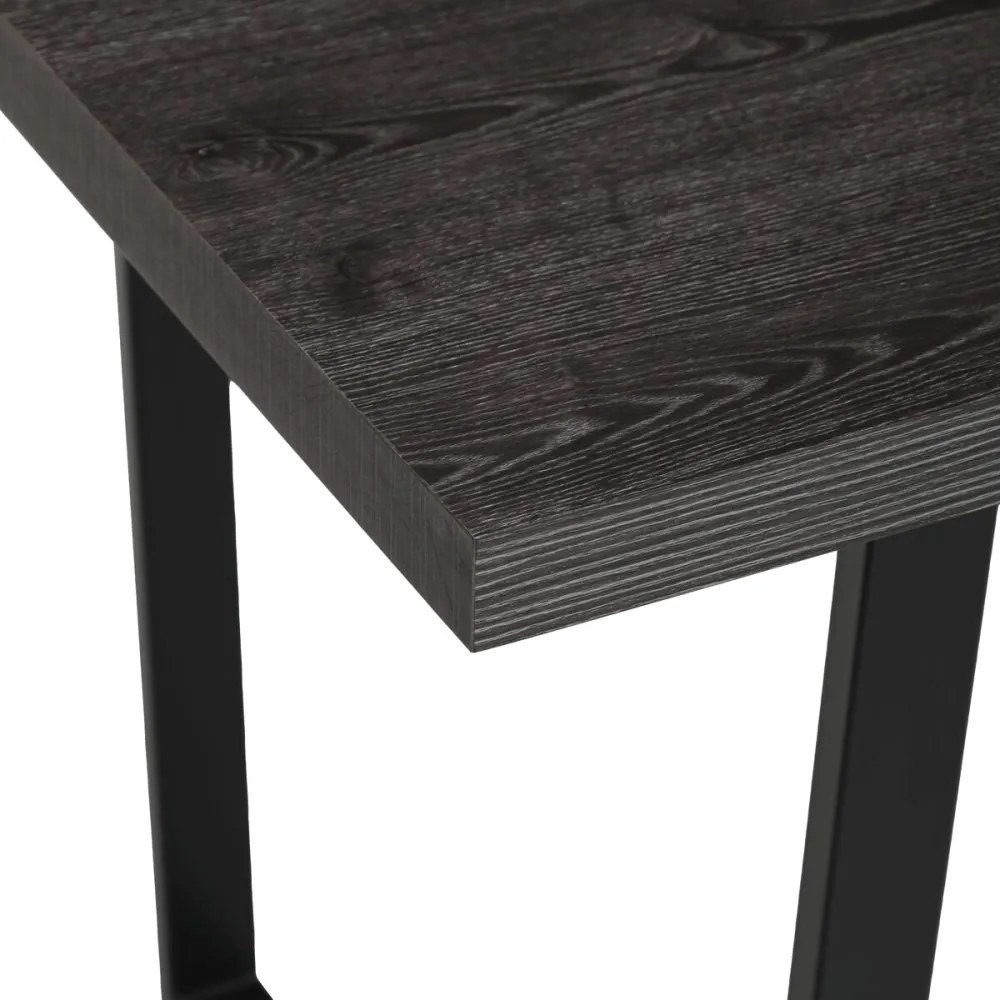 Jídelní stůl HT-R5216 GREY, lamino, šedý dub (160 x 80) cm