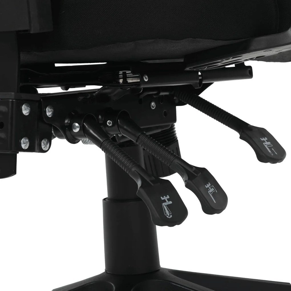 Ergonomická kancelářská židle EVRON - černá síťovina