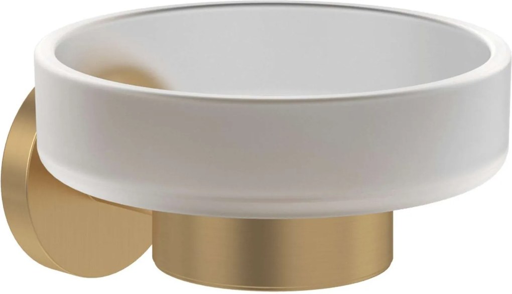 Villeroy & Boch Elements Tender - Mýdlenka s držákem, sklo/kartáčované zlato TVA15101900076