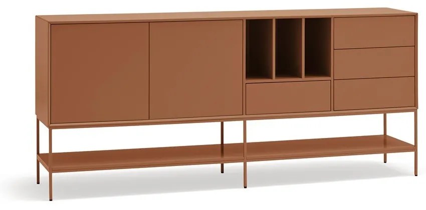 Komoda v cihlové barvě 220x98x45 cm Platt – Teulat