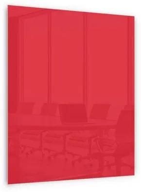 Skleněná magnetická tabule Memoboard, červená, 150 x 100 cm