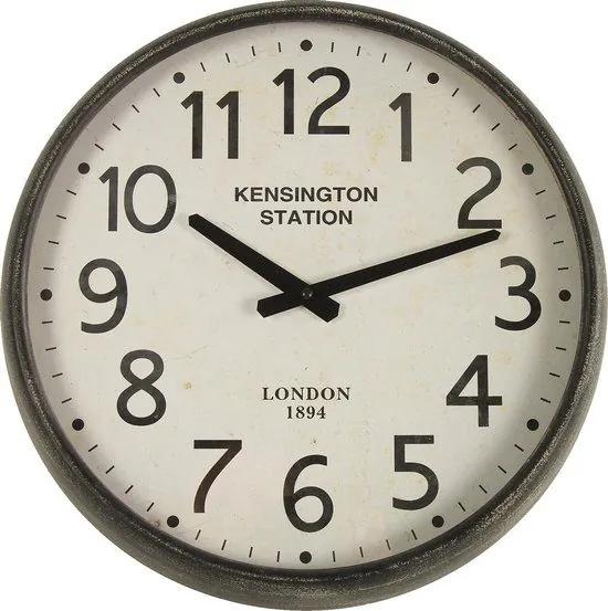 Countryfield Černé hodiny Matty antik -40x40x10cm